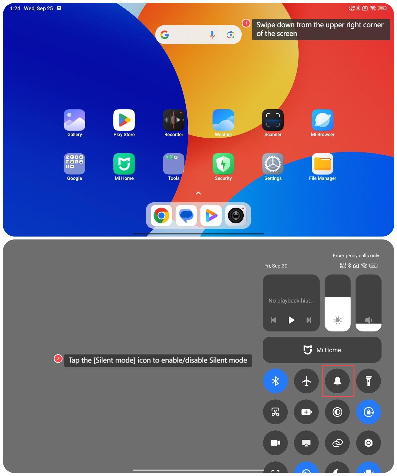 Bagaimana cara mengaktifkan/menonaktifkan mode Senyap di Redmi Pad SE 8 ...
