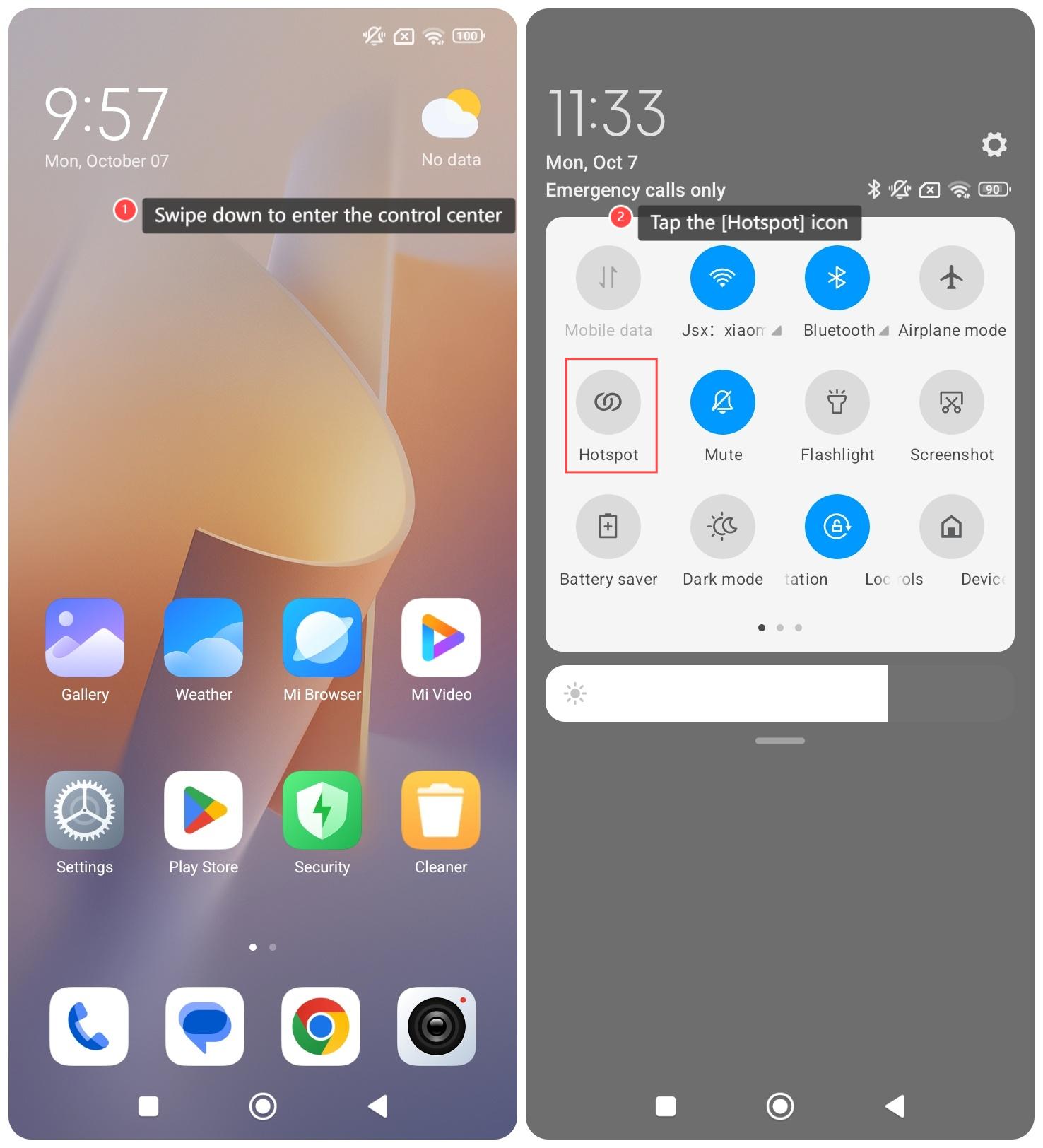 How to set up a portable hotspot on the Redmi 13C 5G?
